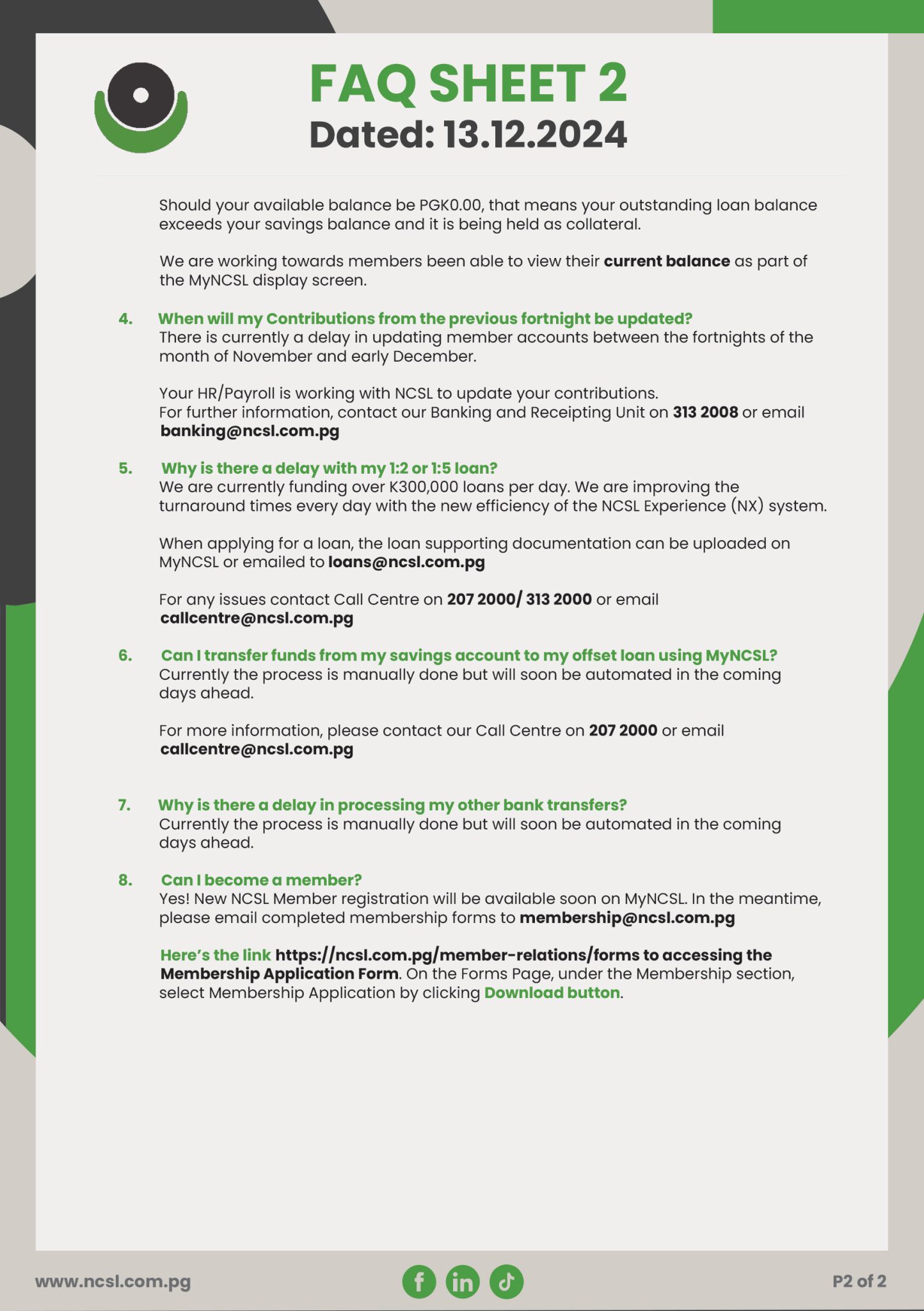 MEMBERS TOP ISSUES FAQ SHEET 2-2 – NCSL