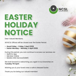 Easter Holiday Notice - NCSL